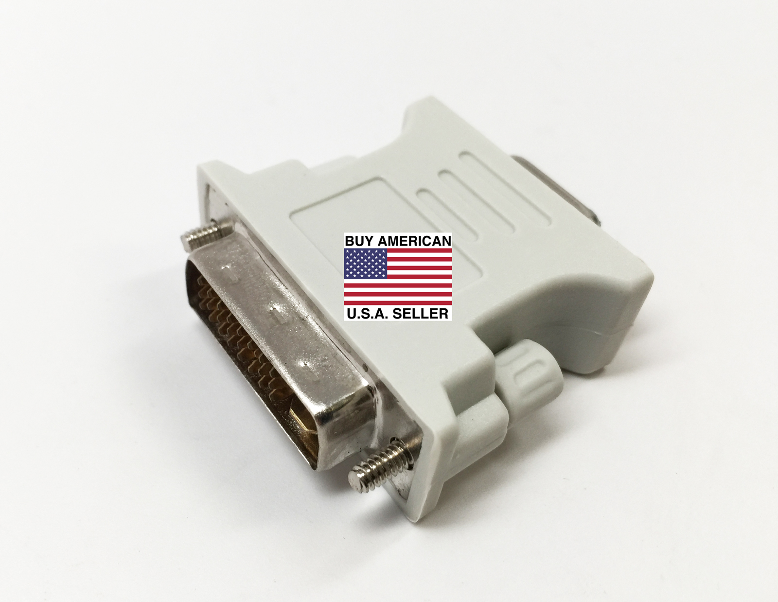 Generic 24+5pin DVI-I Dual-Link (M) to 15-Pin VGA (F) Adapter (lot of 4 ...