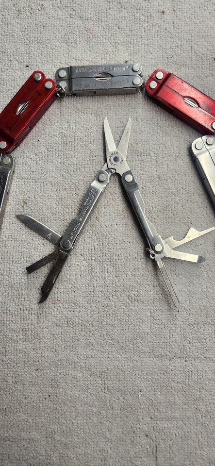 Leatherman Micra 10 Multi-Tool Knife Scissors Screwdriver Ruler Tweezer ...