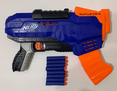 Nerf N-Strike Elite Rukkus ICS-8 Blaster Toy w/ 8 Foam Darts | eBay