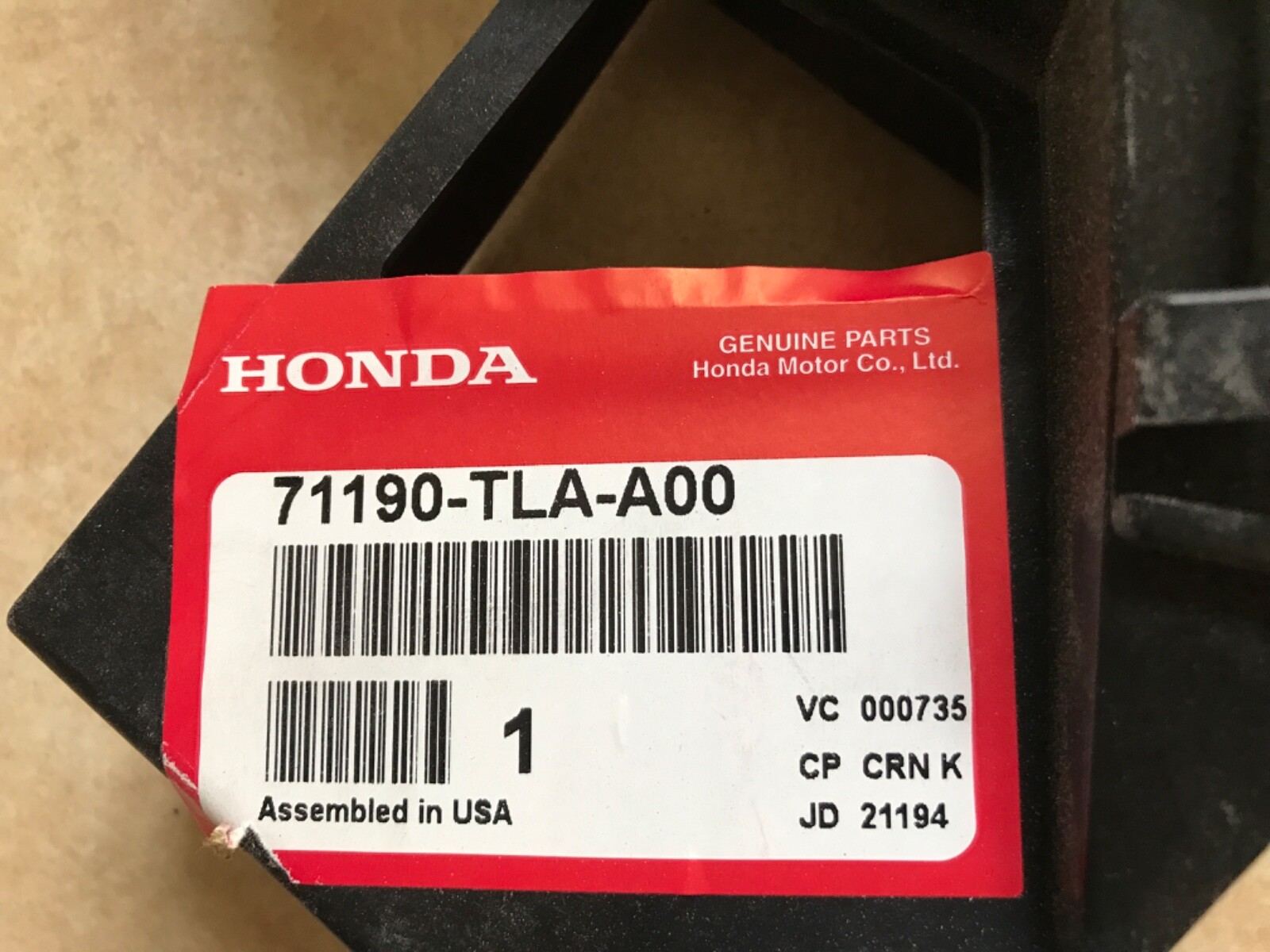 17-20 Honda CR-V Left Front Bumper Corner Beam Bracket 71190-TLA-A00 | eBay