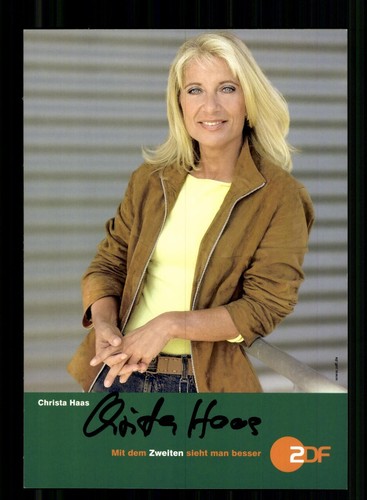 Christa Haas ZDF Autogrammkarte Original Signiert # BC 220757 | eBay.de