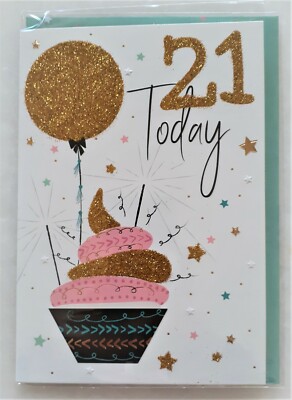 21 today Happy Birthday Greeting Card 12x18cm | eBay Australia