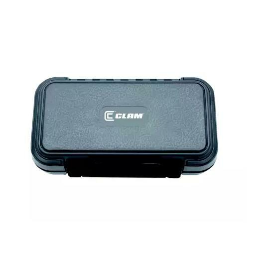 Clam Dual Tray Water Proof Jig Box Ice Fishing Tackle Box (Select Size ...
