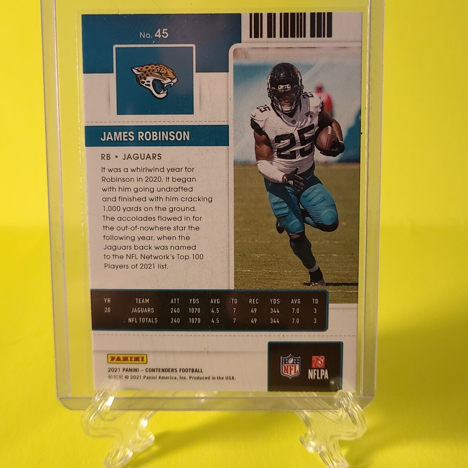 James Robinson 2021 Contenders Season Ticket Stardust Case Hit #24 SSP ...