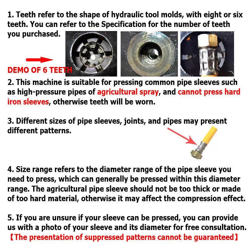 8-20mm Hydraulic Hand Tool Manual Benchtop Hydraulic Bottle Jack Hose ...