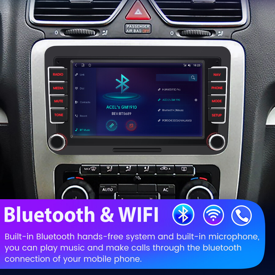For Volkswagen Passat Jetta GTI Android 13 Carplay Car Radio Stereo GPS ...