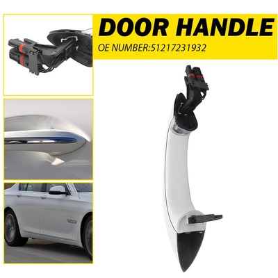 White Comfort Access Exterior Door Handle Front Right For BMW F07 F10 ...