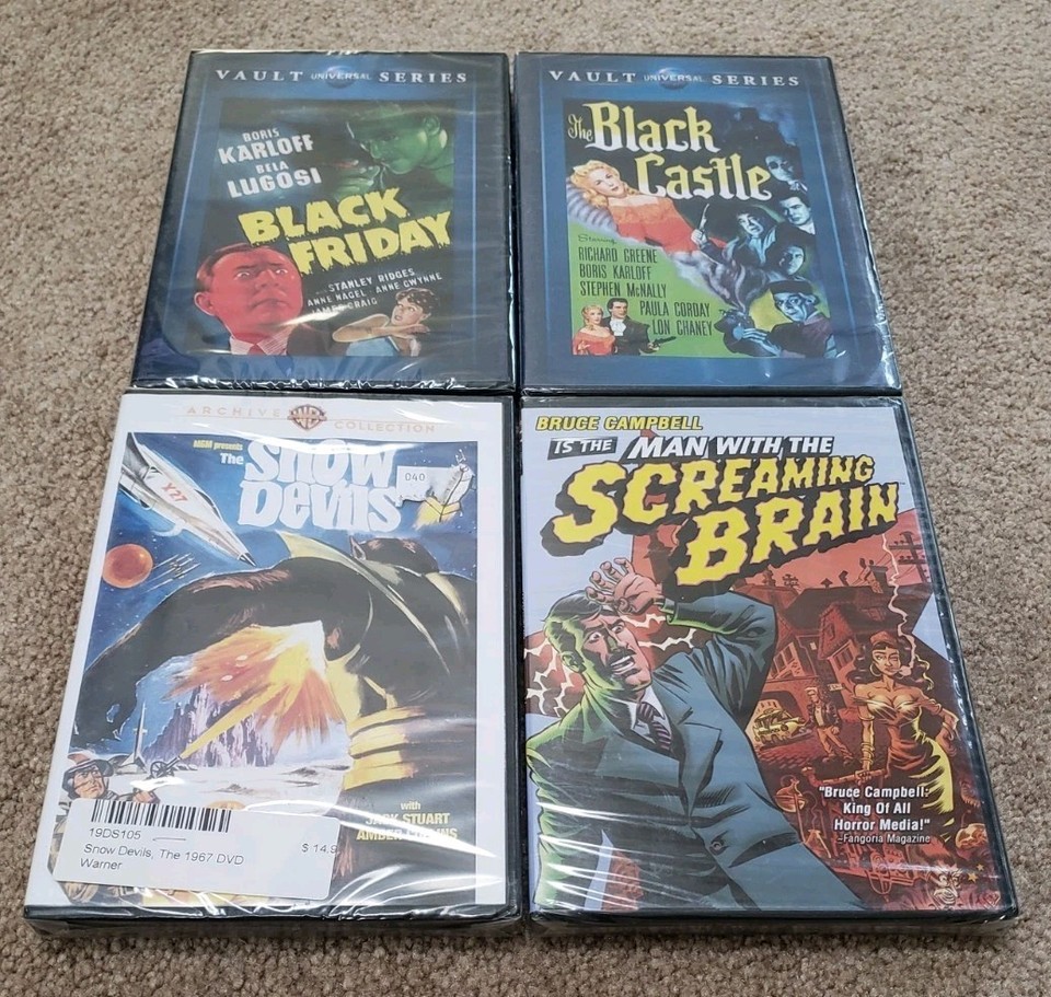 Lot 13 Vintage Sci-Fi Horror B Movie DVDs Mostly New Monstors Horror ...