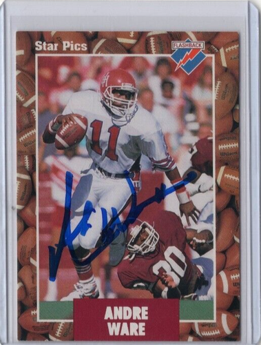 ANDRE WARE NCAA Cougars 1991 Star Pics Auto Autographed Signed #40 Card ...