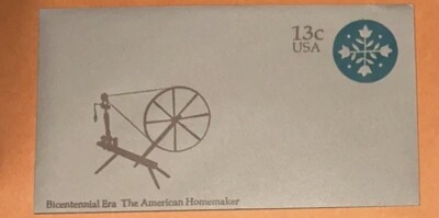 13 Cent Pre-stamped Envelopes. Bicentennial Era The American Homemaker ...
