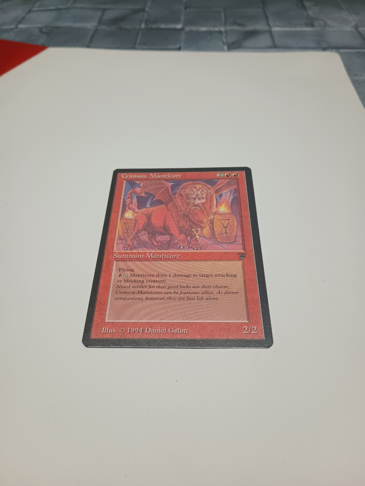 Crimson Manticore Legends lp Red Rare MAGIC MTG CARD | eBay