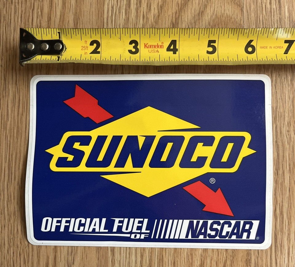 SUNOCO OFFICIAL FUEL OF NASCAR Sticker / Decal ORIGINAL OLD STOCK | eBay