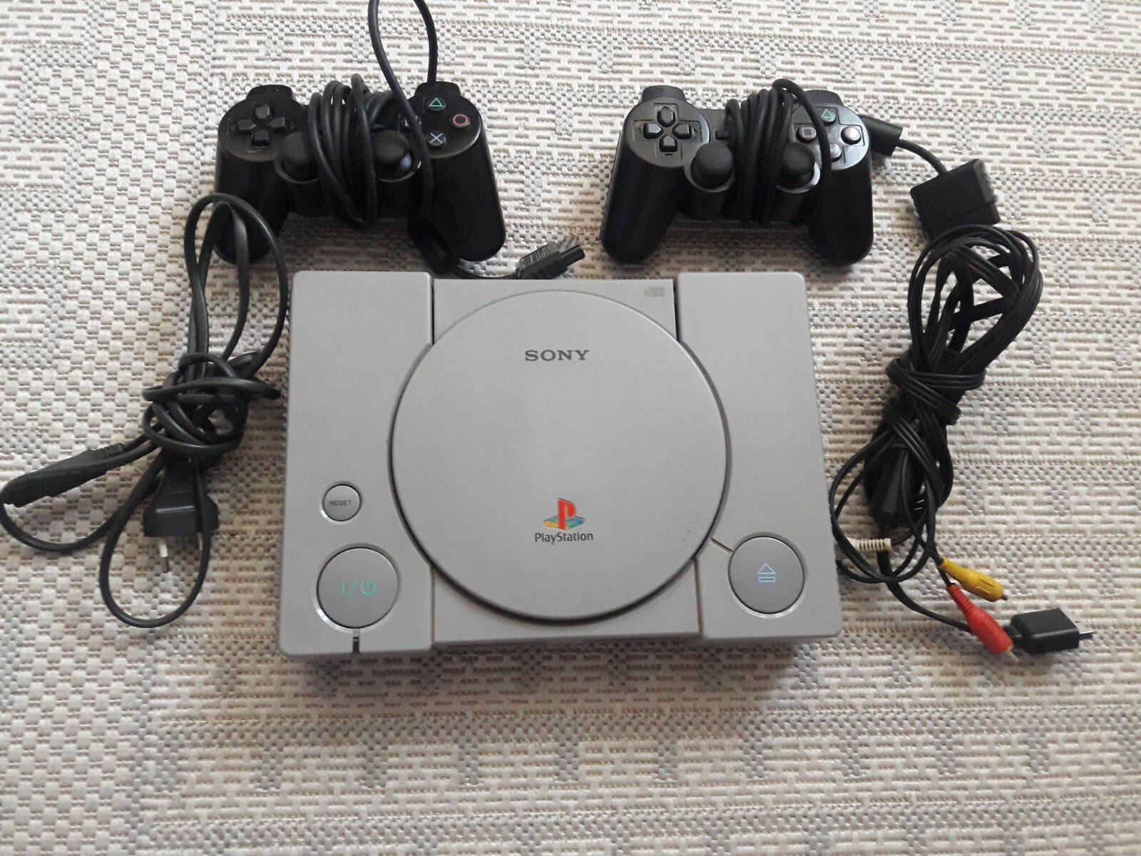 Sony Playstation Original Console and 2 Original Controllers. Working ...
