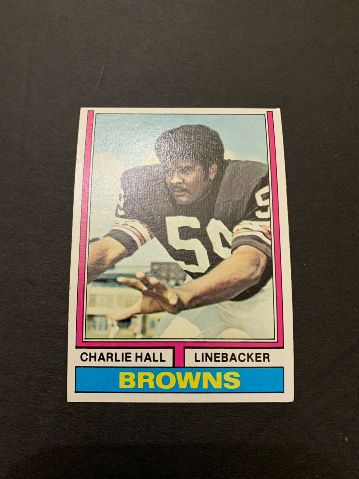 1974 Cleveland Browns Charlie Hall Topps Football Card | eBay