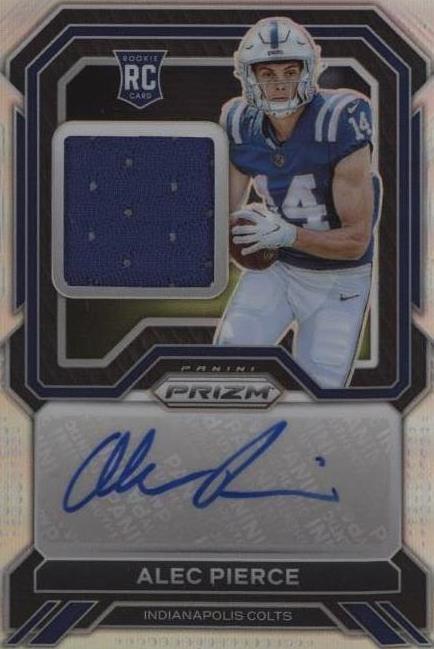 2022 Panini Prizm - Rookie Patch Autographs Alec Pierce #RPA-AP Silver ...