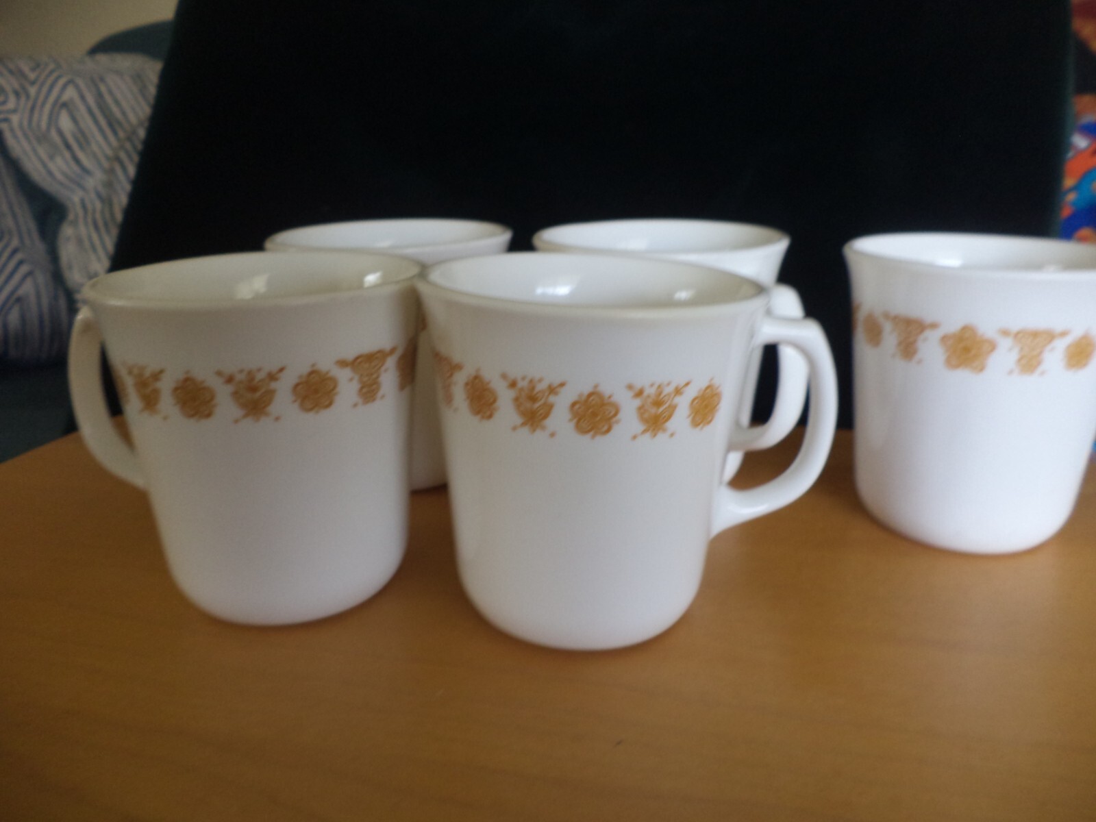 Vintage Corning Ware Coffee Mugs Butterfly Design Lot of Five | eBay