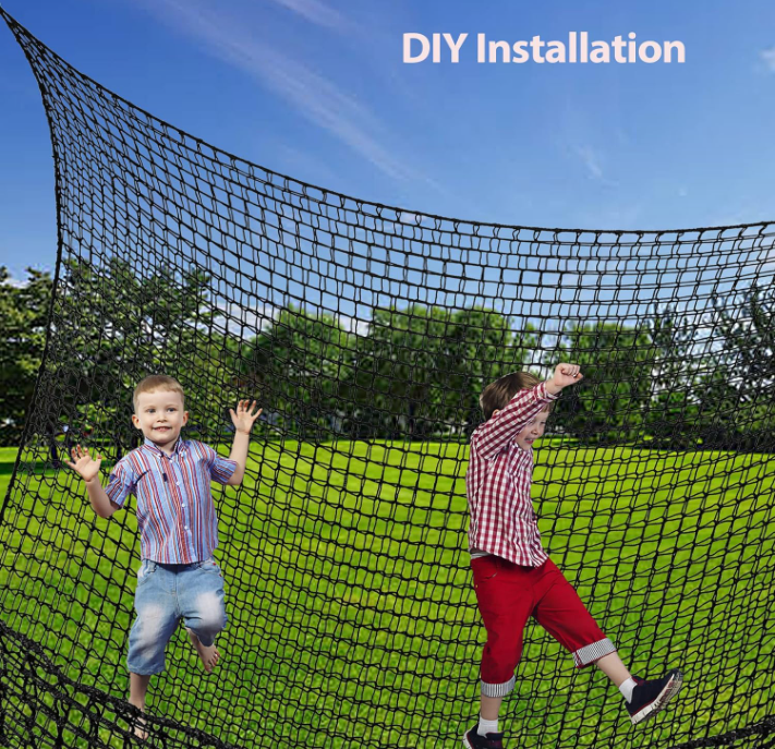 6.5 x 9.8FT Climbing Cargo Net, Double Layers Playground Safety Net ...