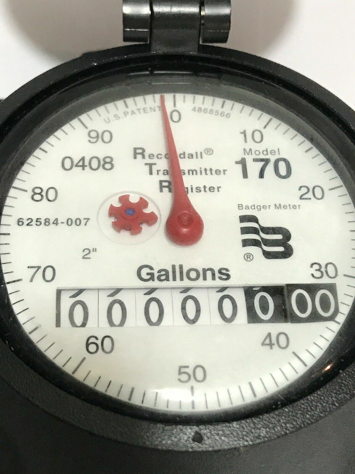 Badger 2” Water Meter Register Gallon Model 170 RTR With ILC Itron ...