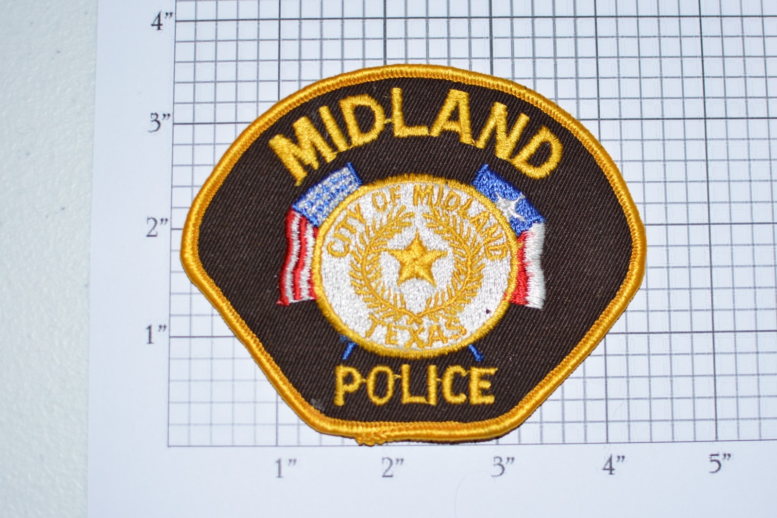 Texas Vintage Embroidered Police Uniform Shoulder Patch Jacket Vest ...