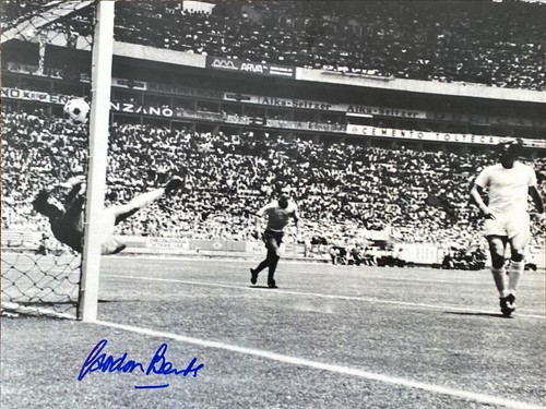 Signed Gordon Banks England Pele Save 1970 Photo 2 | eBay