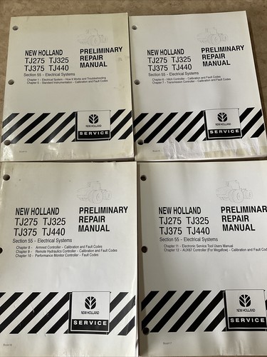 New Holland TJ275, TJ325, TJ375, TJ440 Electrical Preliminary Service ...