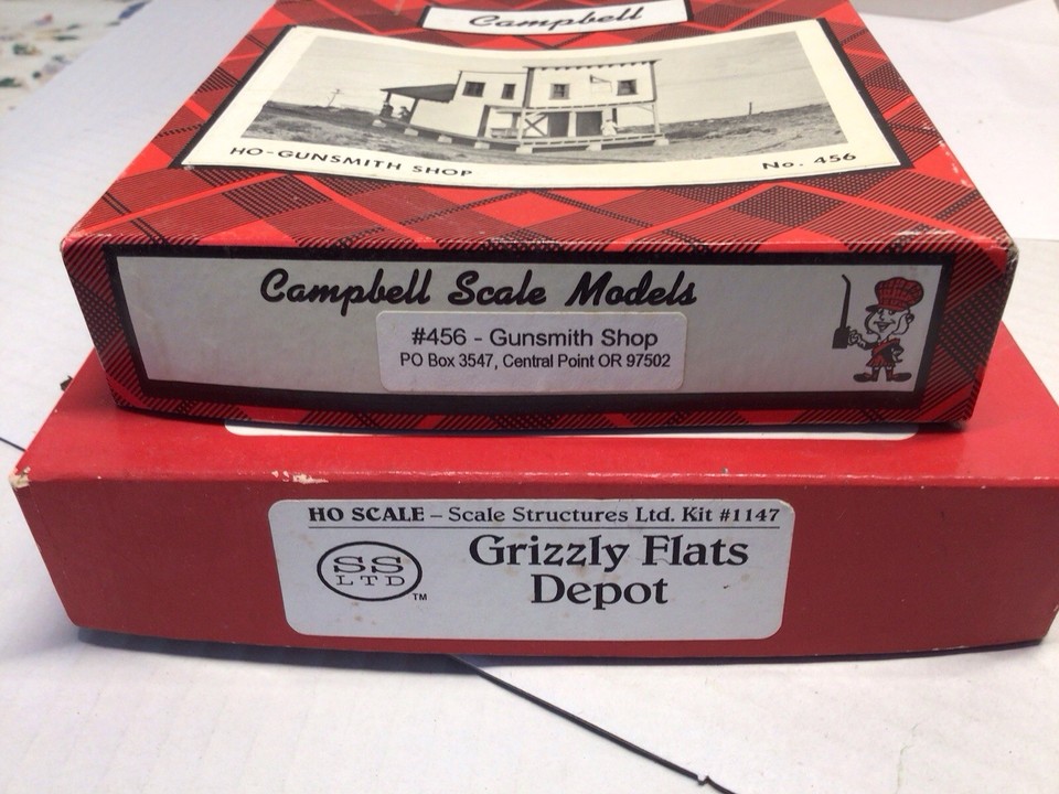 4 Campbell Scale Model HO Scale Building Kits | eBay