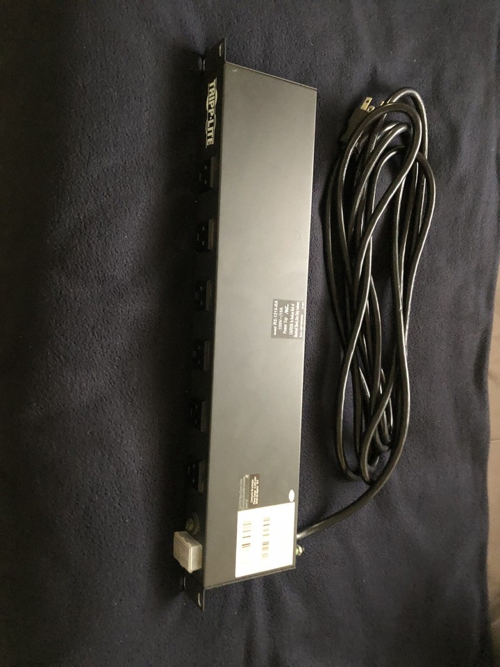 Tripp Lite 12-Outlet Rack Mount Power Strip~(RS1215-RA) 15A, 5-15P | eBay