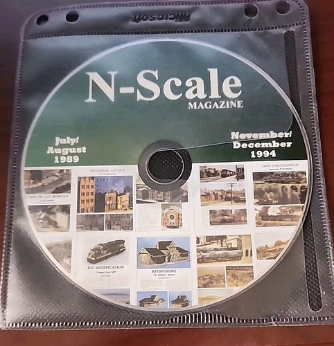 N-Scale Magazine, CD July/August 1989 - November/December 1994 Total 33 ...
