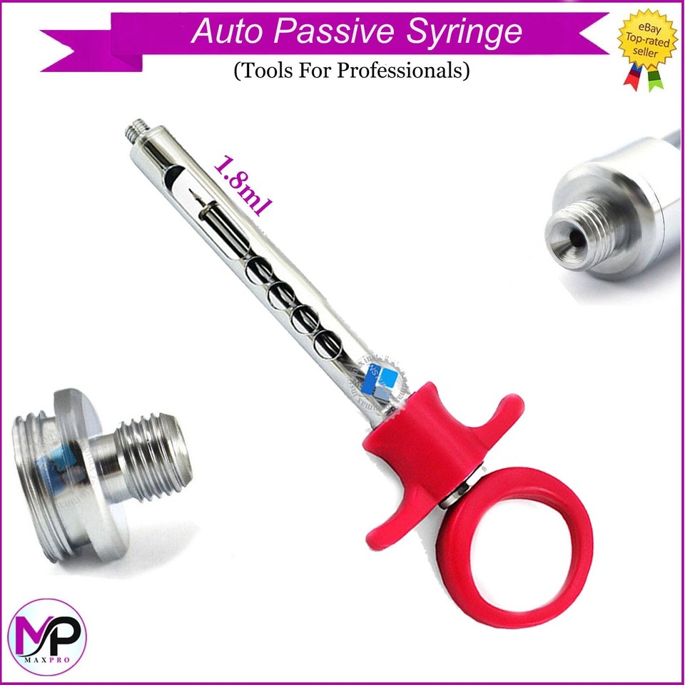 Self Aspirating Dental Syringes Stainless Steel Anesthetic Cartridge ...