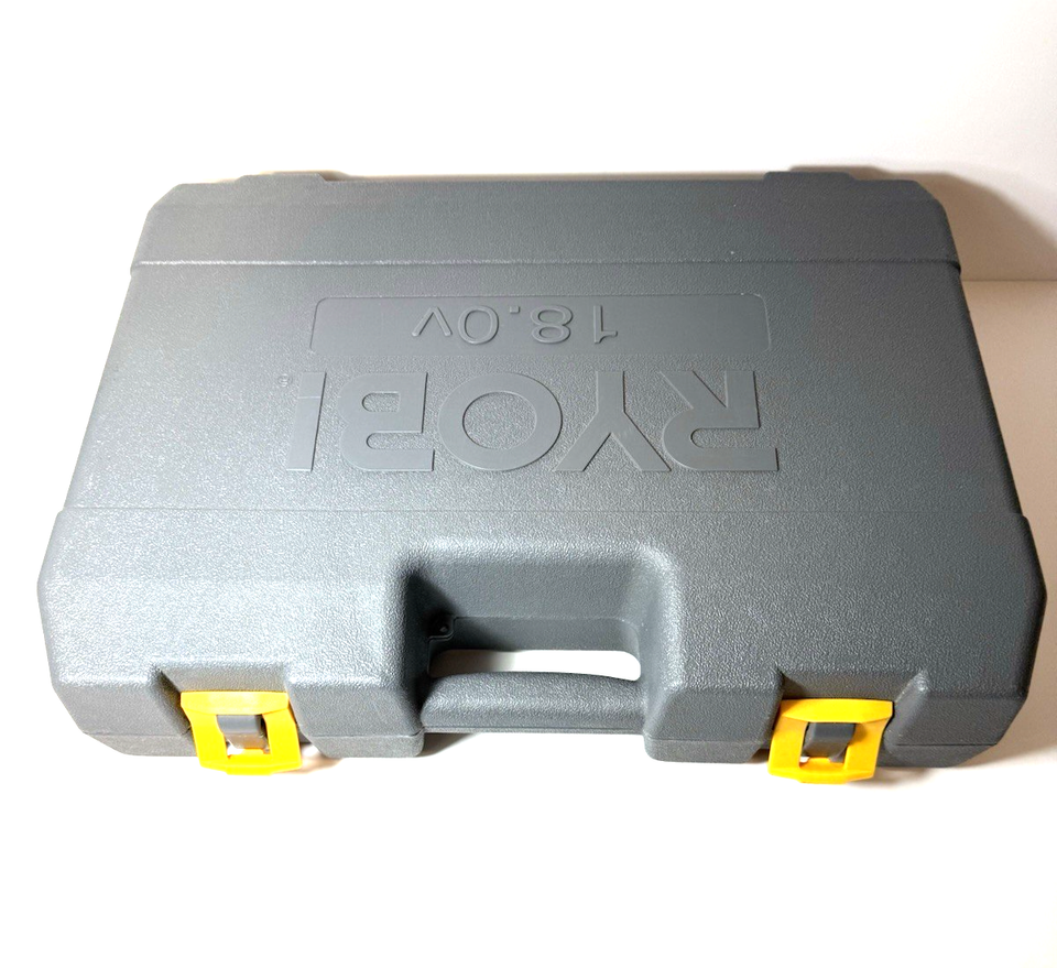 RYOBI CARRYING STORAGE CASE ONLY HARD PLASTIC GRAY for 18v Tools GOOD ...