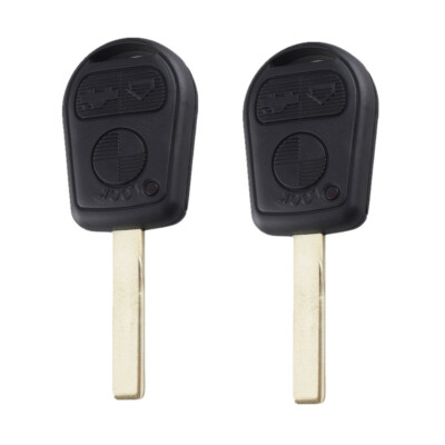 2Pcs For BMW E32 E34 E36 E38 E39 E46 3 Buttons Smart Remote Key Case ...