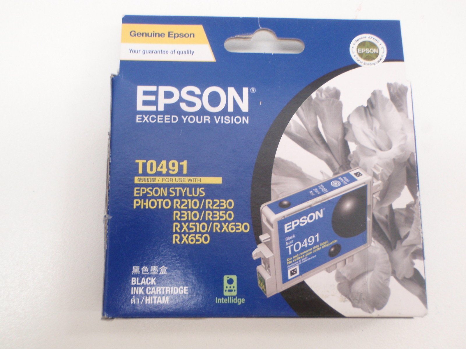 EPSON T0491 BLACK INK CARTRIDGE FOR EPSON STYLUS R210 R230 R310 R350 ...