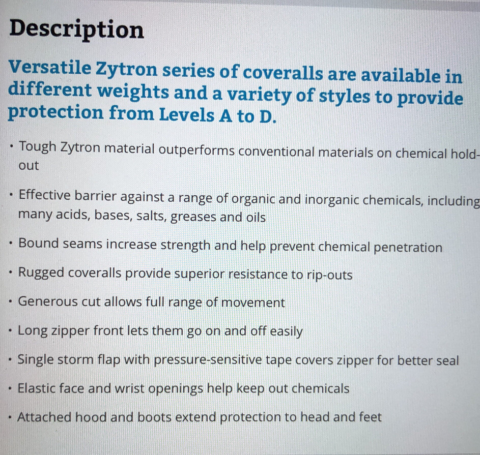 kappler zytron 200 2X/3X Level B/C | eBay