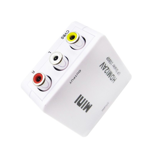 Mini Composite AV CVBS 3RCA to HDMI Video Converter Adapter 720p 1080p ...