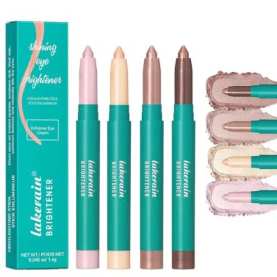 4 Colors Eyeshadow Stick,Thrive Eye Shadow Brightener Stick, Pencil Set ...
