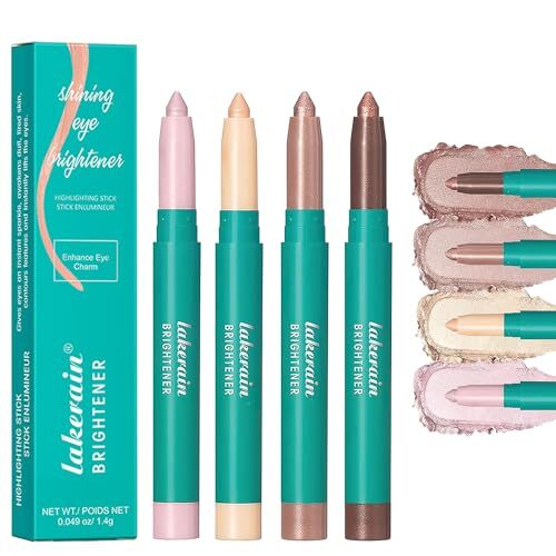 4 Colors Eyeshadow Stick,Thrive Eye Shadow Brightener Stick, Pencil Set ...