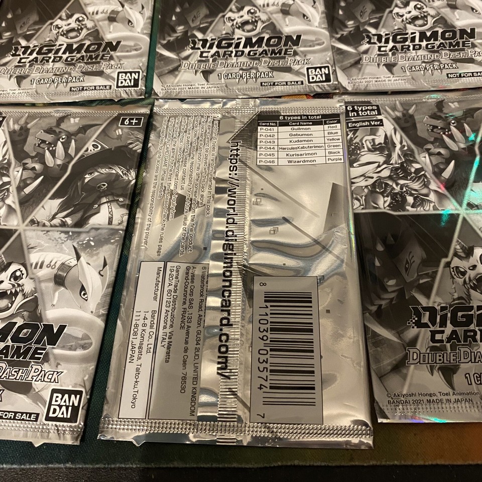 Digimon Card Game CCG Dash Pack Double Diamond Lot of 8 packs TCG new ...