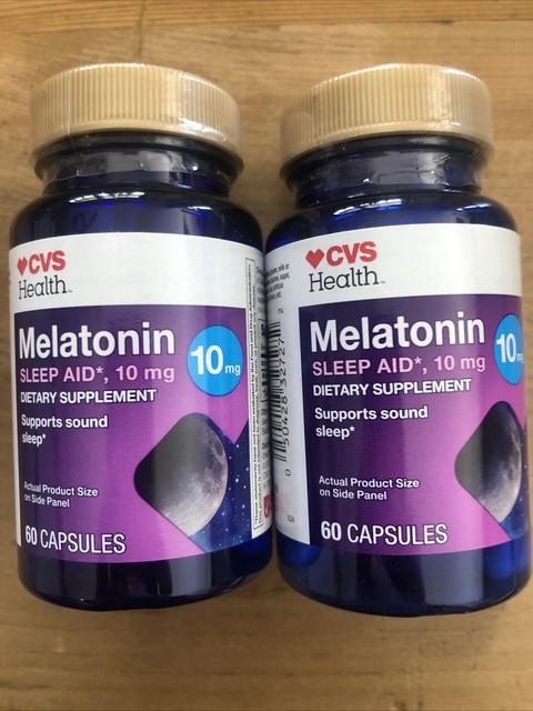 CVS Health Melatonin 10mg Sleep Aid 60 Capsules Each for sale online | eBay