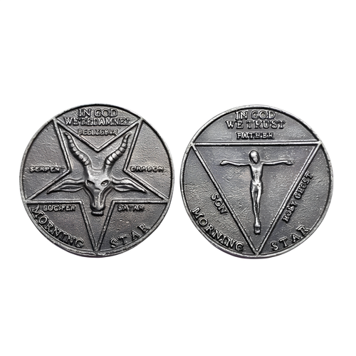 Lucifer Morning Star Pentecostal Coin Cosplay TV Show Prop 32mm x 2mm ...