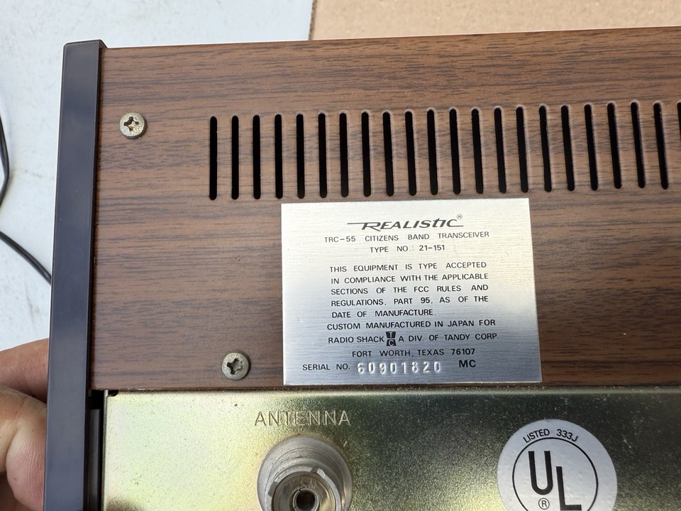 vintage 70's Radio Shack REALISTIC TRC-55 CB Radio Base Station | eBay