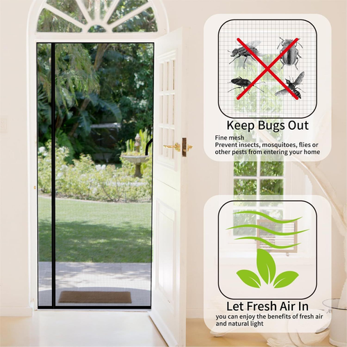 Reversible Left Right Side Opening Fit Door Size Up To 38 x 82 inch ...