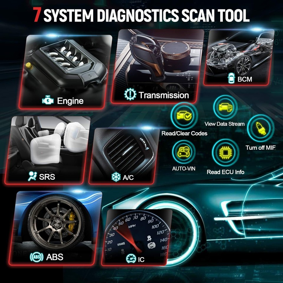 THINKCAR ABS SRS ECM BCM TCM IC Scanner Automotriz Car Diagnostic Scanner Tool | eBay