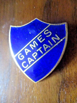 vtg - GAMES CAPTAIN - Lapel Pin - British Public Schools | eBay