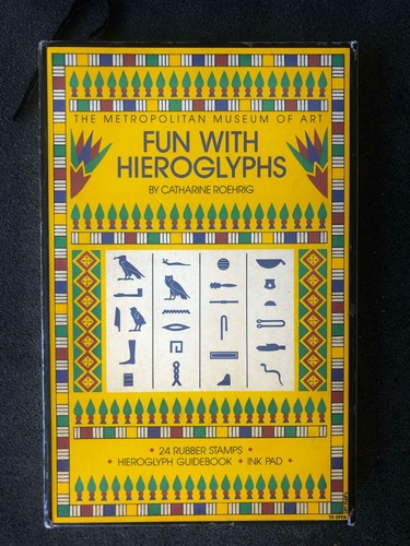 Fun with Hieroglyphs: 24 Rubber Stamps, Hieroglyph Guidebook, Ink Pad ...