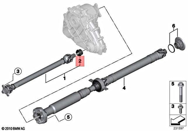 BMW 26207605999 Genuine OEM Drive Shaft Cup for sale online | eBay