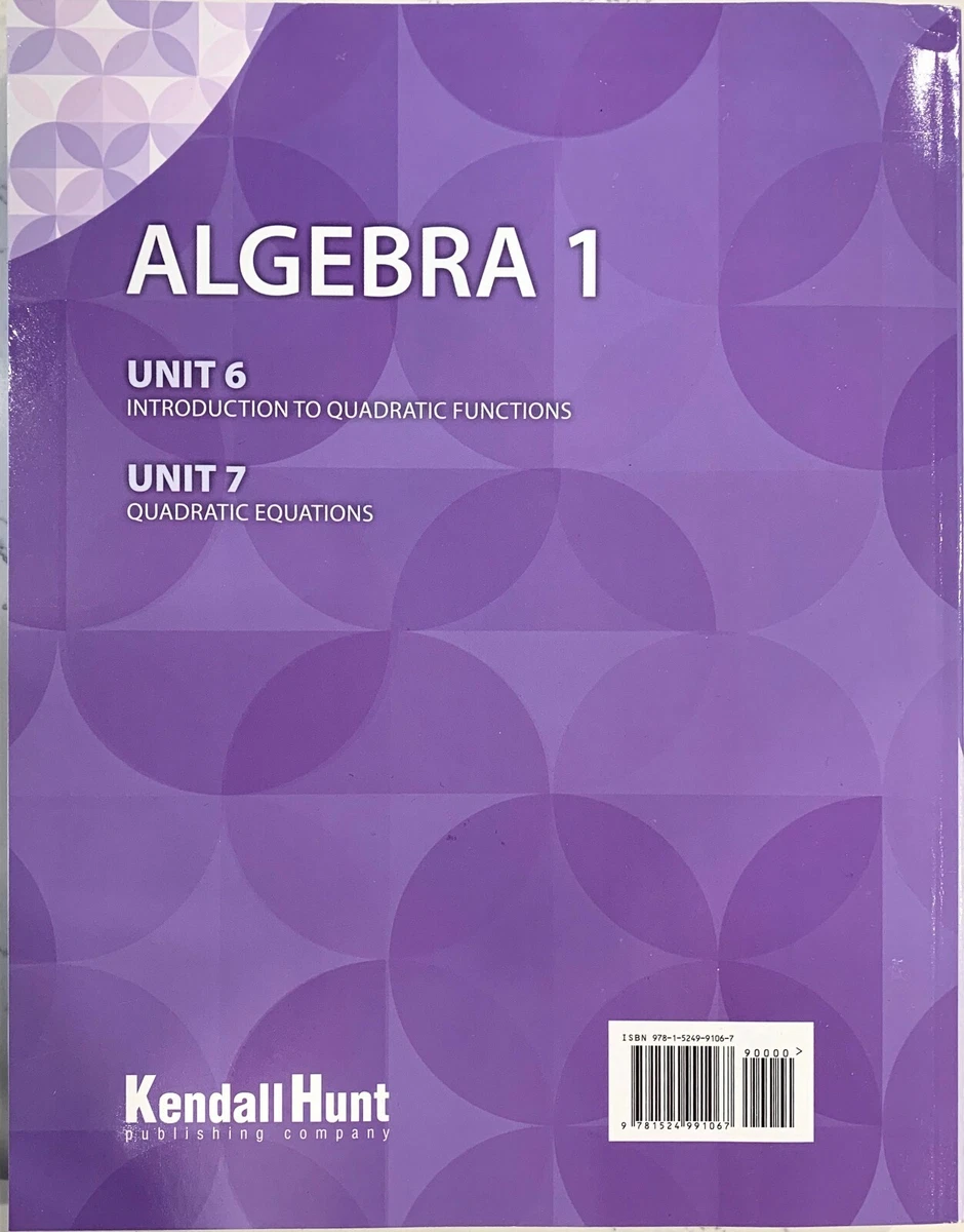 Algebra 1 Book Purple