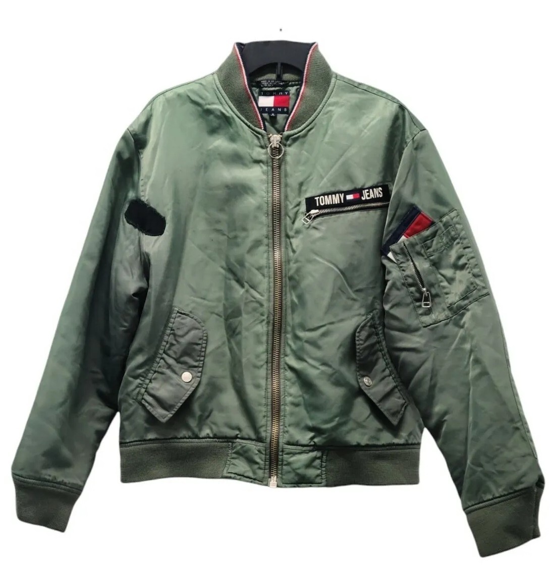 Vintage 90's Tommy Hilfiger Zip Bomber Jacket Mens size M Vintage 90's Tommy Hilfiger Zip Bomber Jacket Mens size M