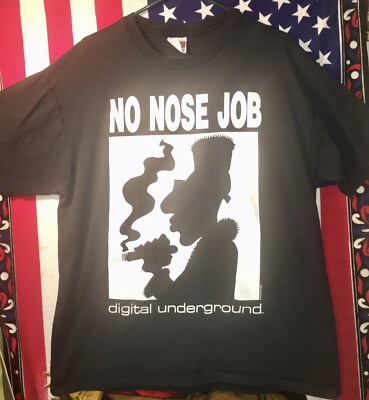 DIGITAL UNDERGROUND XL 1992 SHOCK G No Nose Job Sons Of The P 2Pac Hip ...