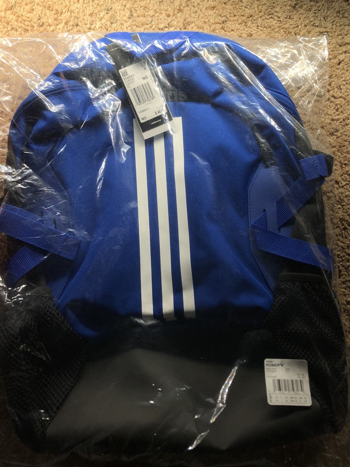 adidas Power V Backpack FI7968 Blue | eBay