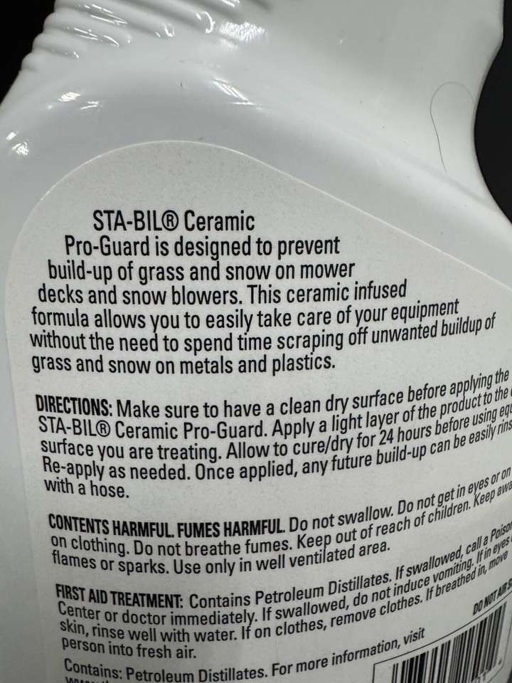 STA-BIL Ceramic Pro Guard Protection Spray for Mowers and Snow Blowers ...